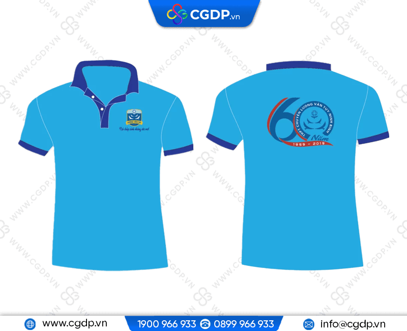 Áo thun Kỷ niệm 60 năm thành lập Trường THPT Chuyên Lương Văn Tụy Ninh Bình